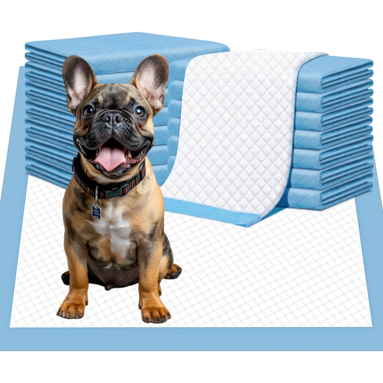 Dog Puppy Pads, 24"x24'' ,100PC,L,SAP Super Absorbent Polymer,Pee Pads ...