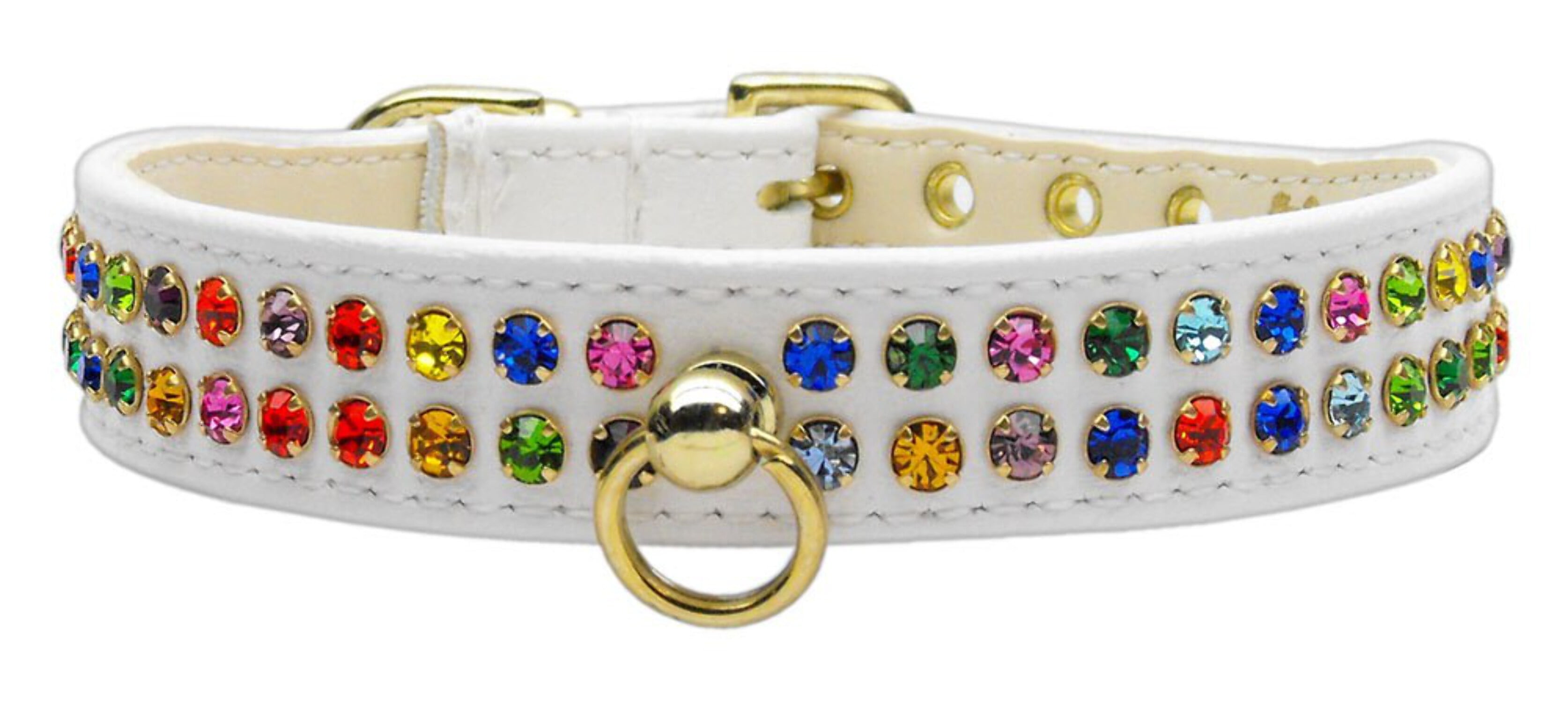 Dog, Puppy Pet Collar, "#76 Two Row Confetti Crystal Jewelry Set ...
