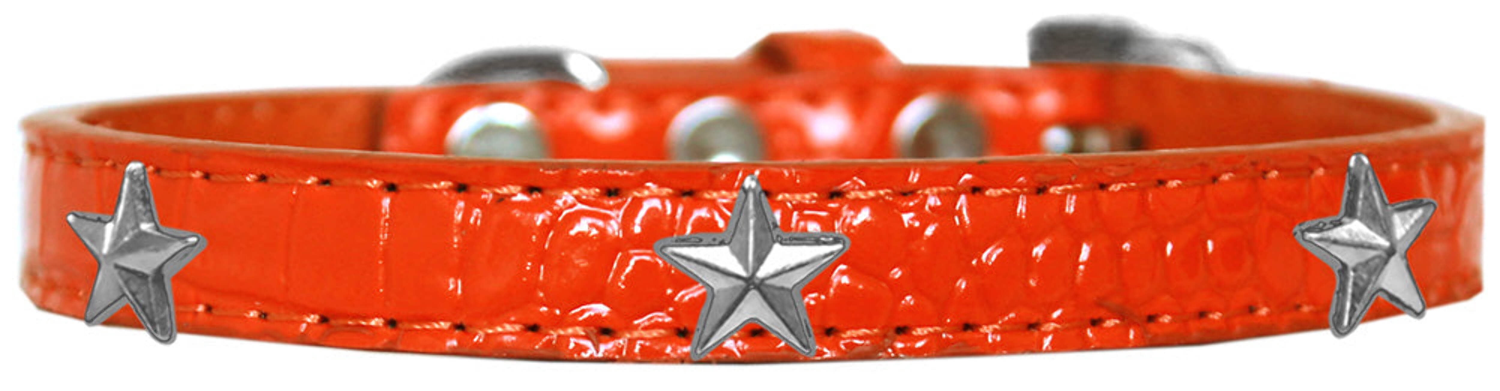 Dog, Puppy Pet Designer Croc Widget Collar, "Silver Stars" - Walmart.com
