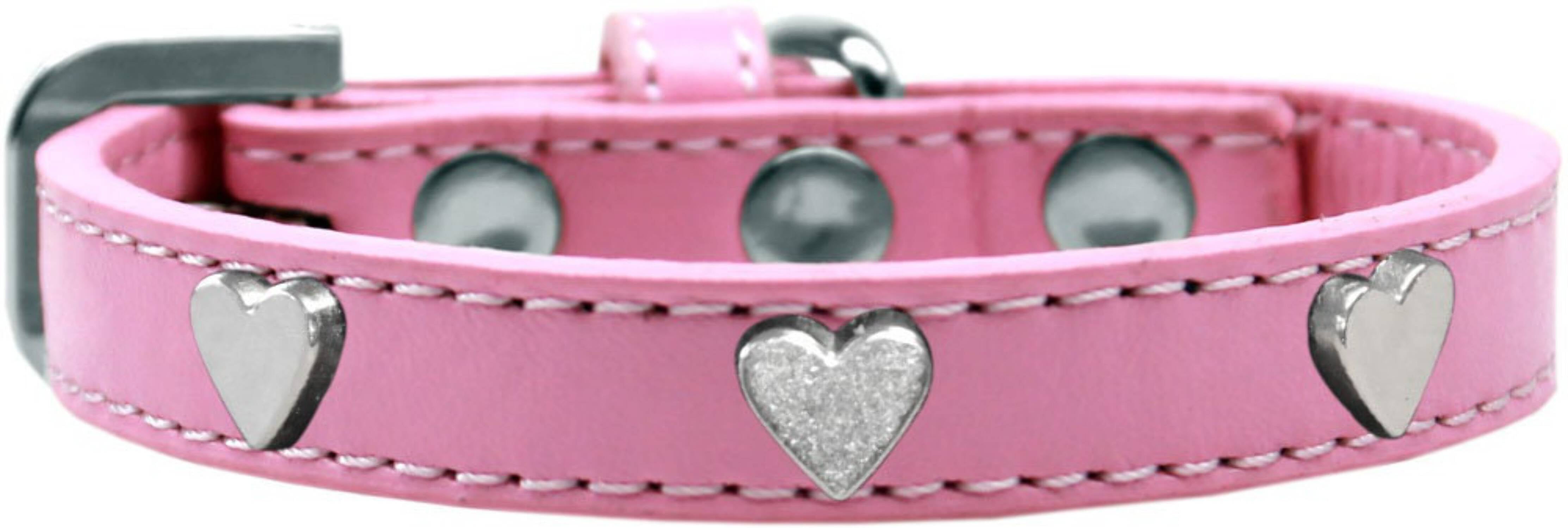 Dog, Puppy Pet Widget Fashion Collar, "Silver Heart" - Walmart.com