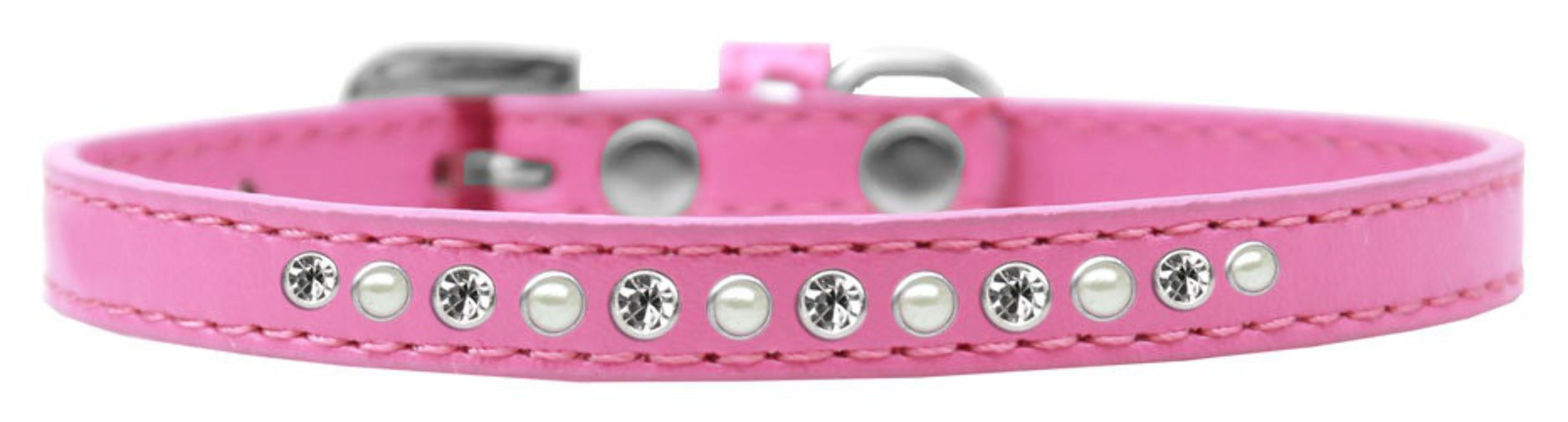 Dog, Puppy and Pet Fashion Collar "Pearl Clear Crystals" - Walmart.com