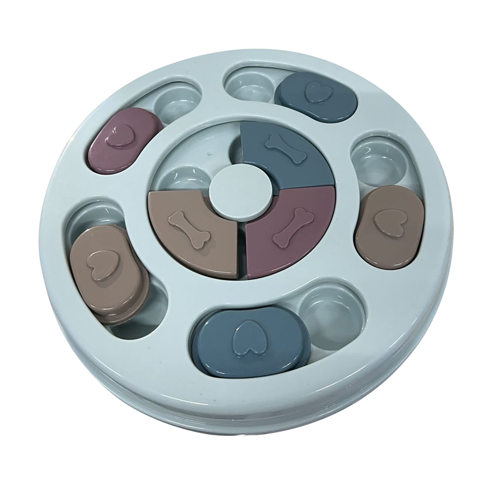 Dog Puzzle Feeder Slow Eating Bowl - Interactive Treat Dispensing With ...