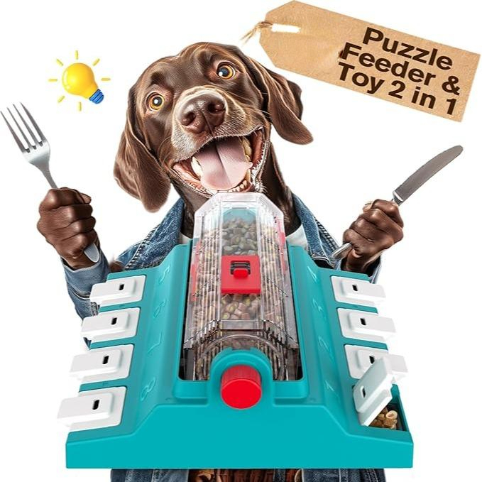 Dog Puzzle Toy for Medium/Extra/Large/Dogs Mind Game Self Play Spinning ...