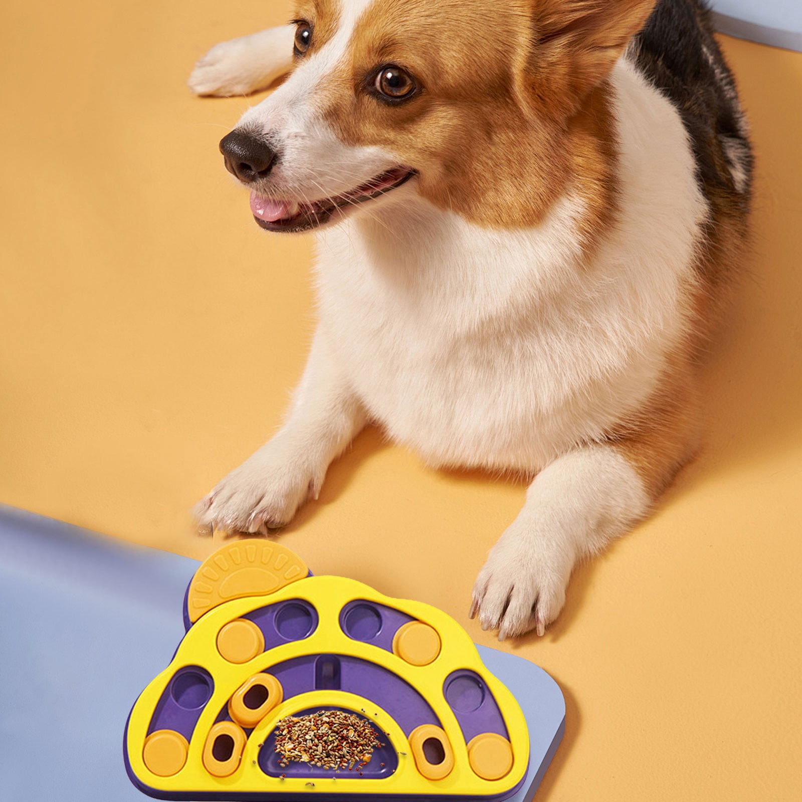 Dog Puzzle Toy Slow Feeder Pup Food Treat Feeding Dispenser IQ Training ...
