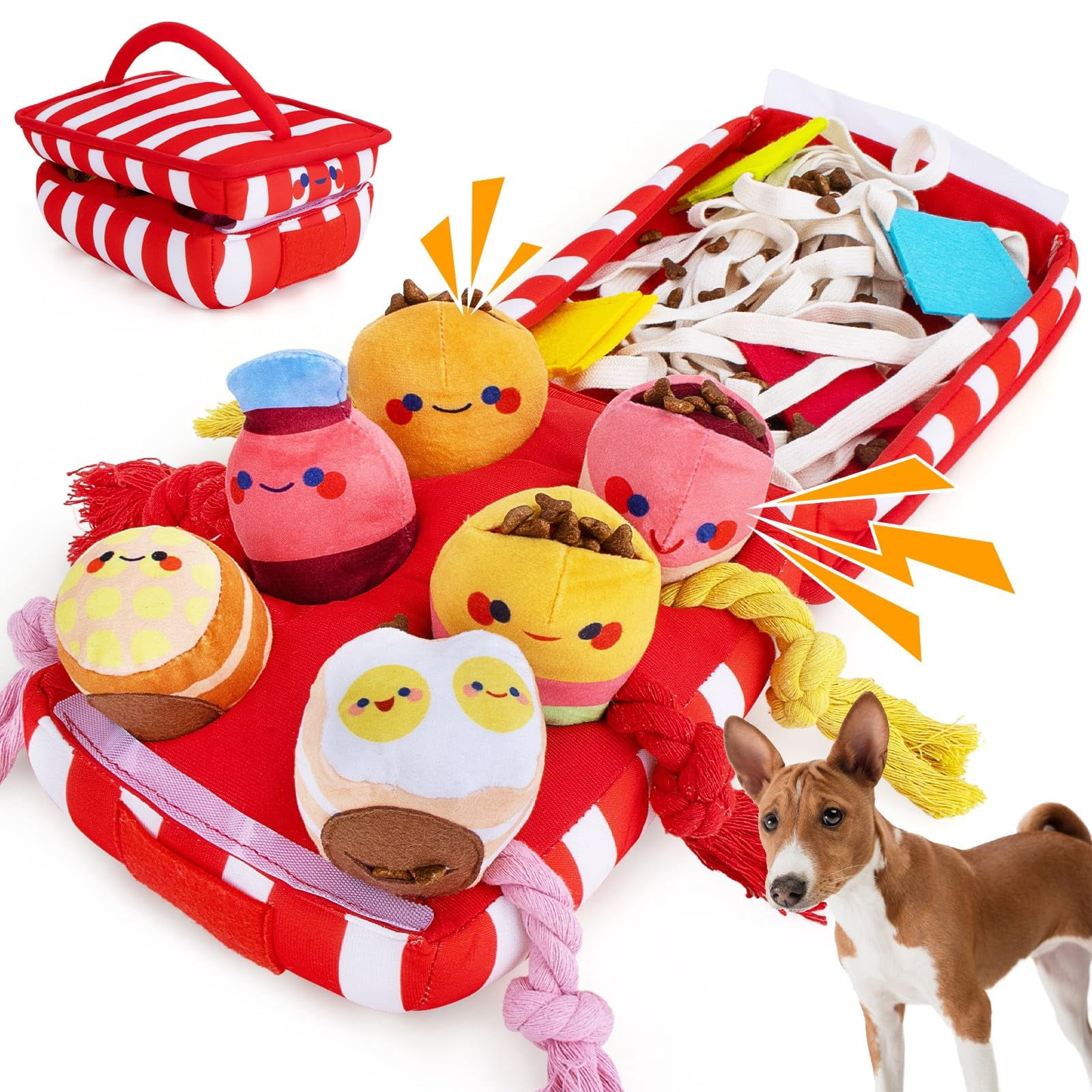 Dog Puzzle Toys,Interactive Enrichment Toys,Squeaky Snuffle Dog Toys ...