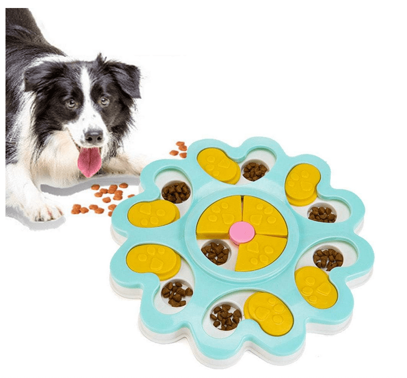 Dog Puzzle Treat Dispenser Interactive Slow Feeder Game for Boredom ...