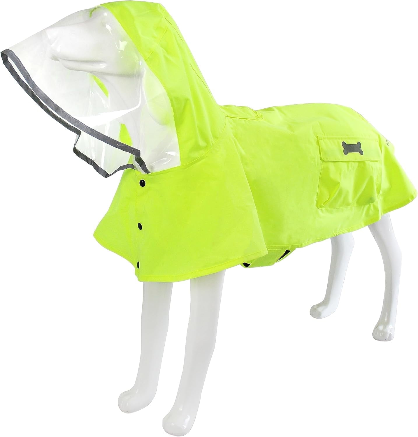 Dog Raincoat, Lightweight Waterproof & Reflective with Hood, Adjustable ...