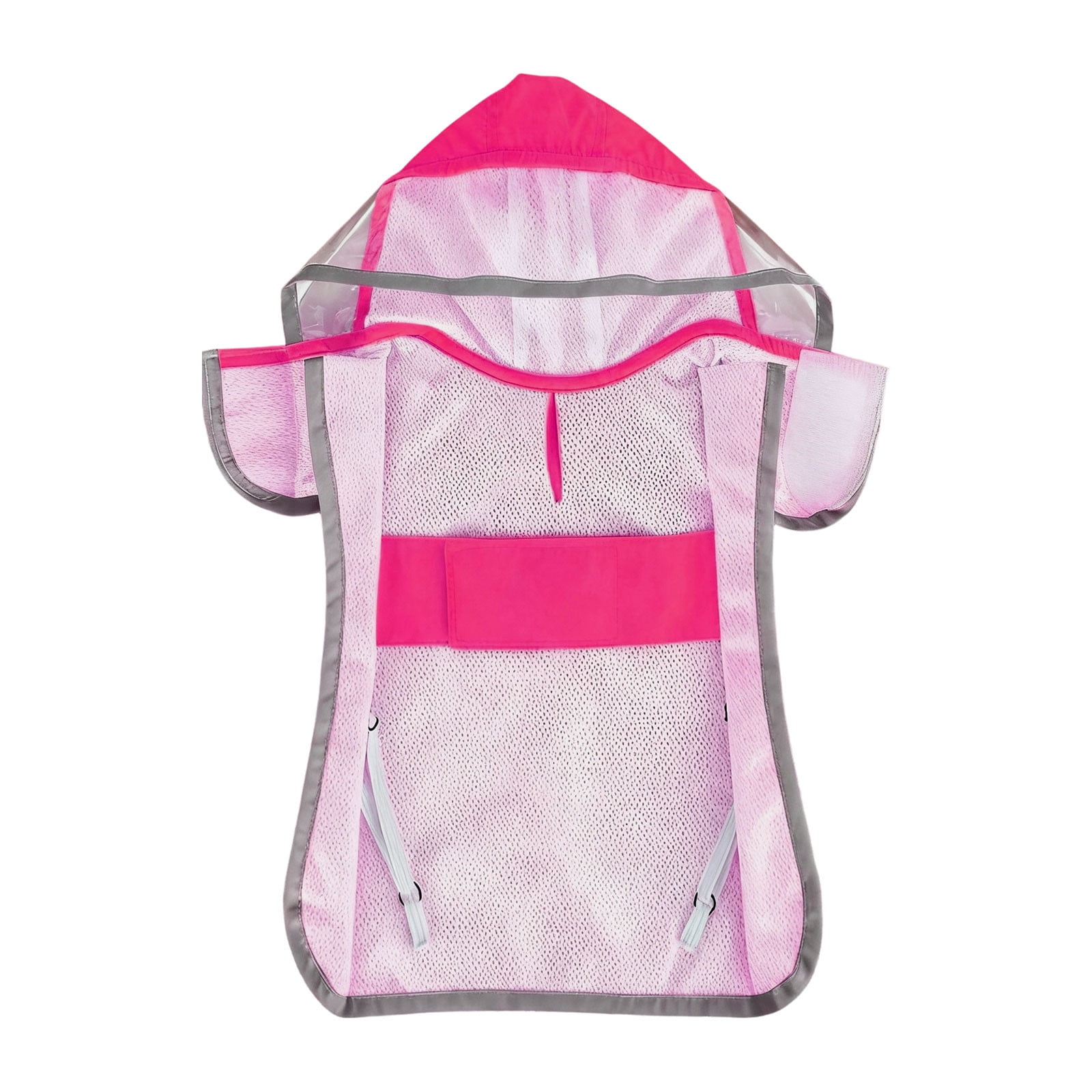 Dog Raincoat with Adjustable Transparent Hood and Reflective Features ...