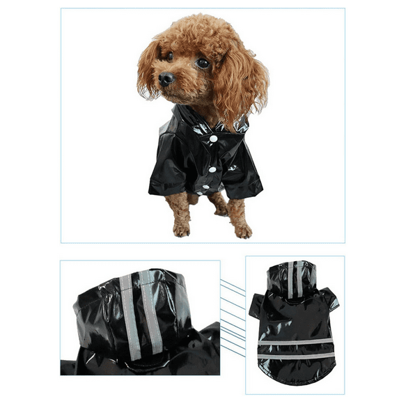 Dog Raincoats Hooded Slicker Ponchos for Small to Large Dogs and ...