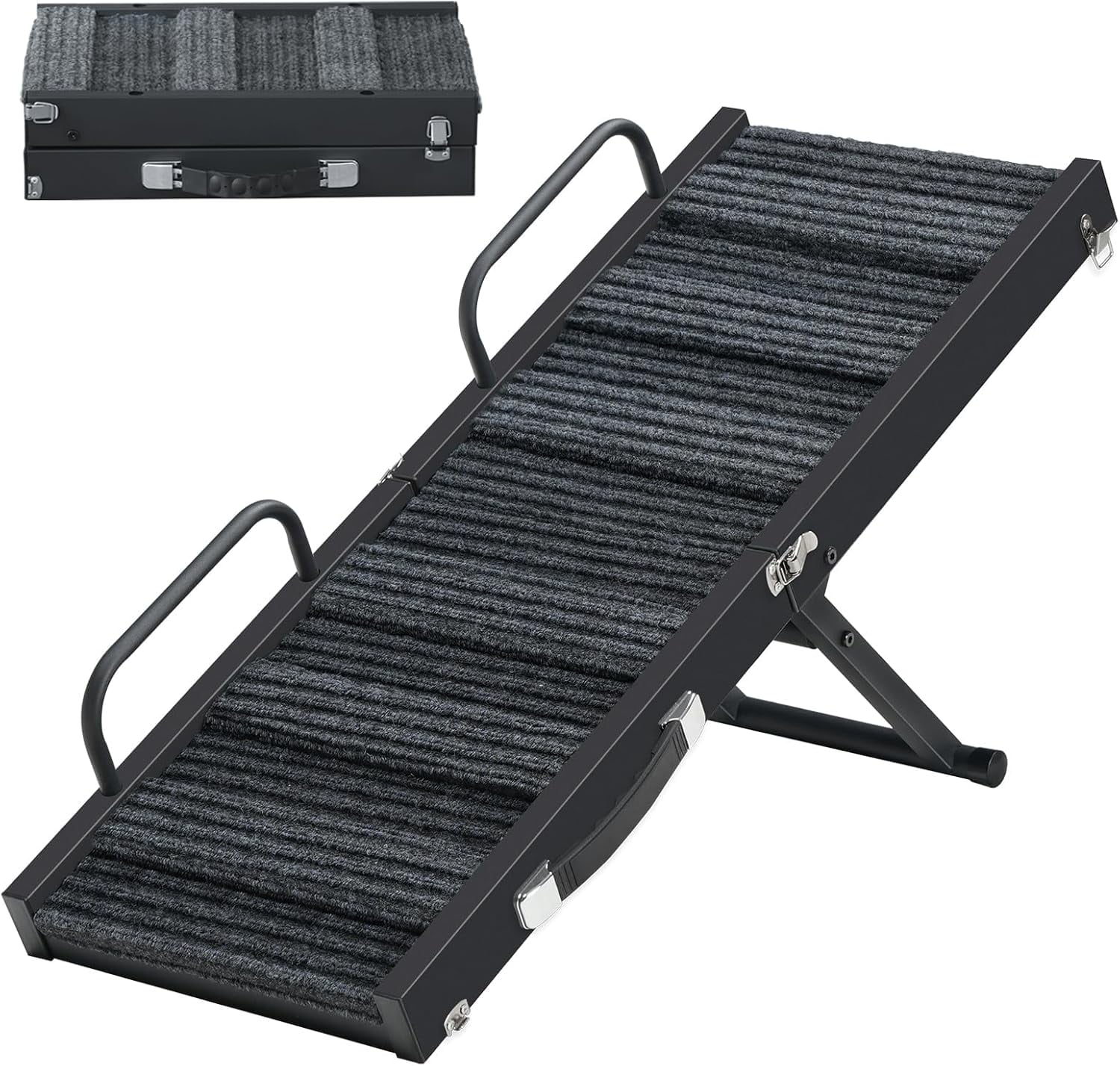 Dog Ramp for Bed, 32'' Long Foldable Dog Ramp for Couches & Cars, 5 ...