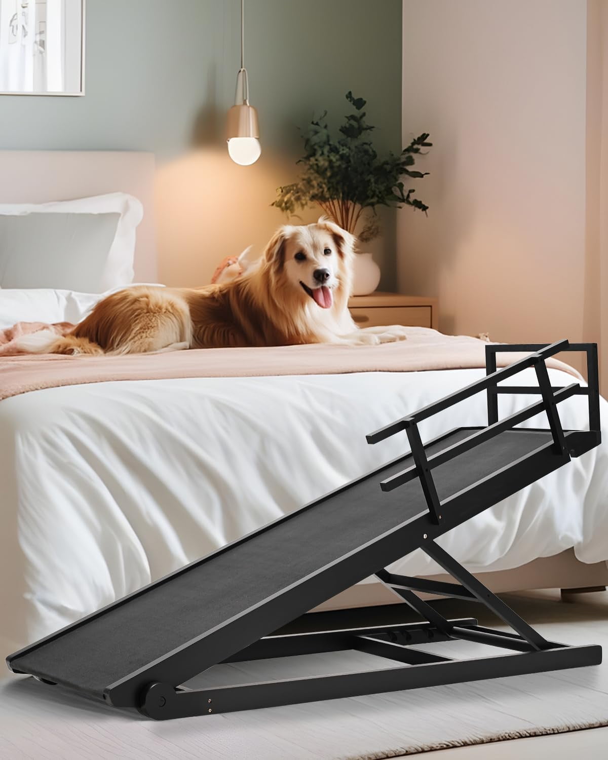 Dog Ramp for Bed, Dogs Bed Ramps for Large Dogs, Pet Ramp for Doggie to ...