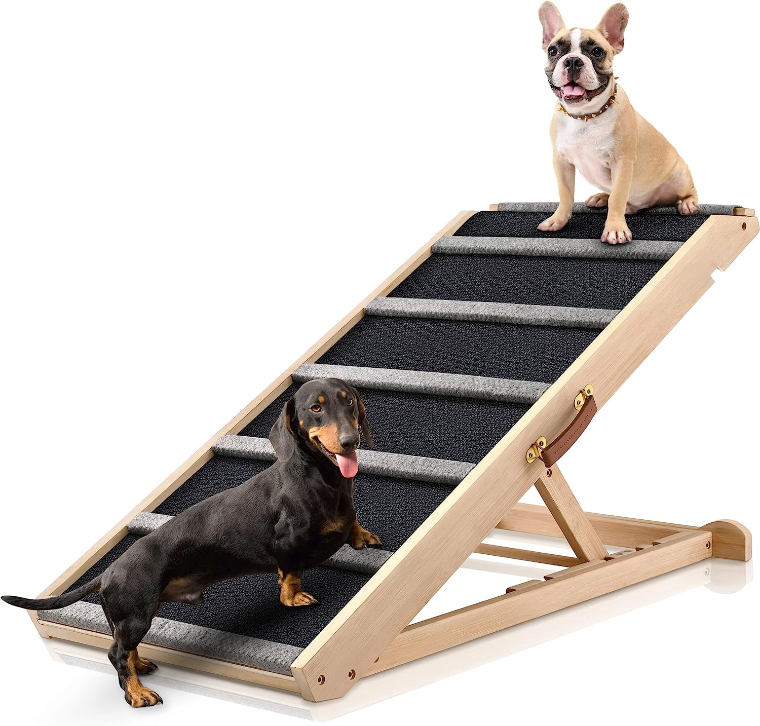 Dog Ramp for Bed - Extra Wide - Excellent Traction, Pet Ramp for Small ...