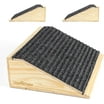 "YUWENUS Collapsible 3-Step Dog Stair with Storage, 17"" Folding Ramp ...