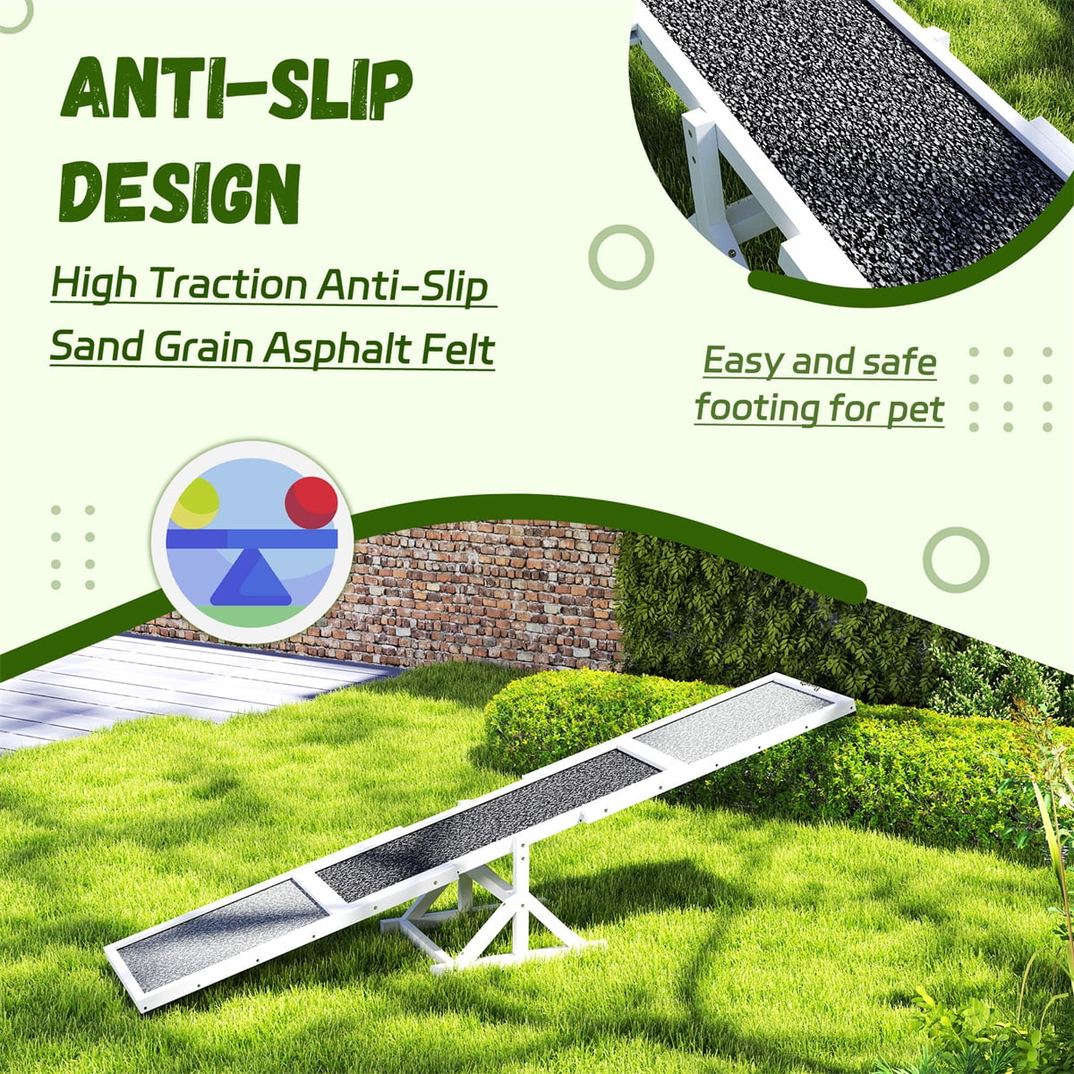 Dog Ramp and Pet Seesaw for Training, Durable Non-Slip Design, Ideal ...