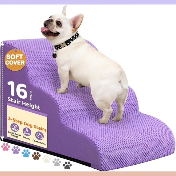 Dog Ramp and Stair for Bed, Cat Stair for Sofa and Chair, Dog Ramp for ...