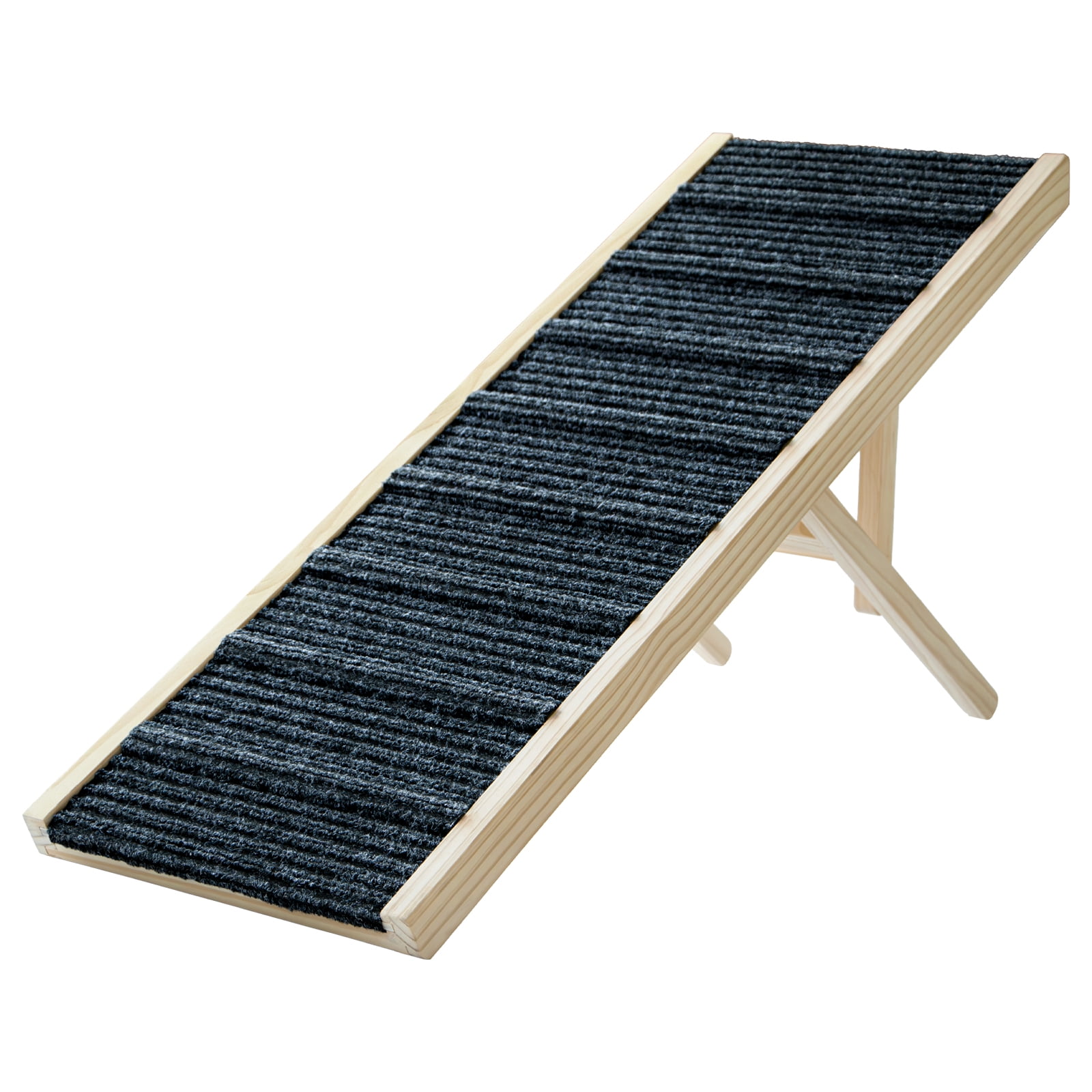 Dog Ramp for Bed, Couch, Wooden Foldable Dog Ramp with Anti-Slip ...