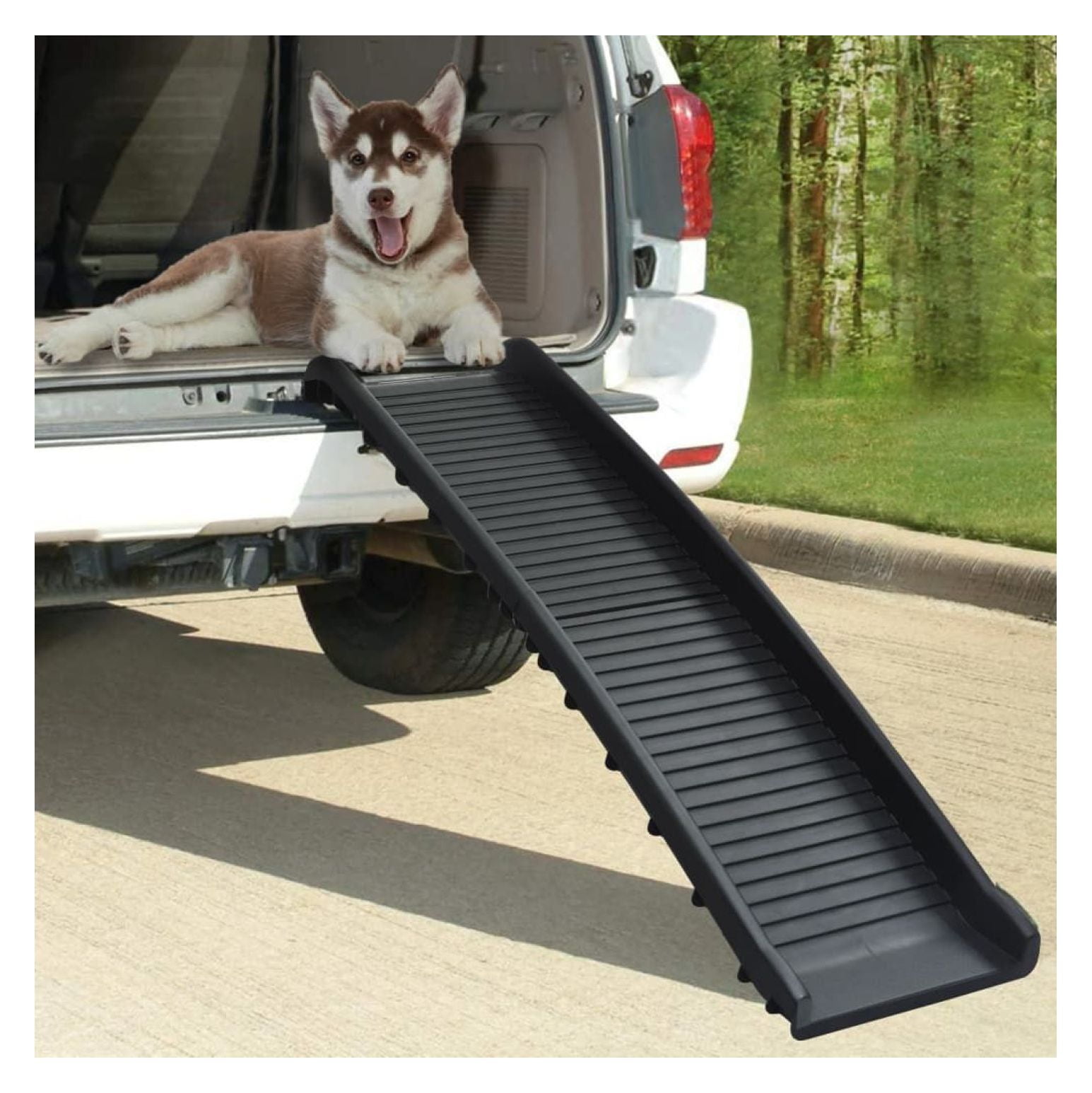 Dog Ramp for Cars & High Surfaces - 61.2" Foldable Pet Ramp - Portable ...