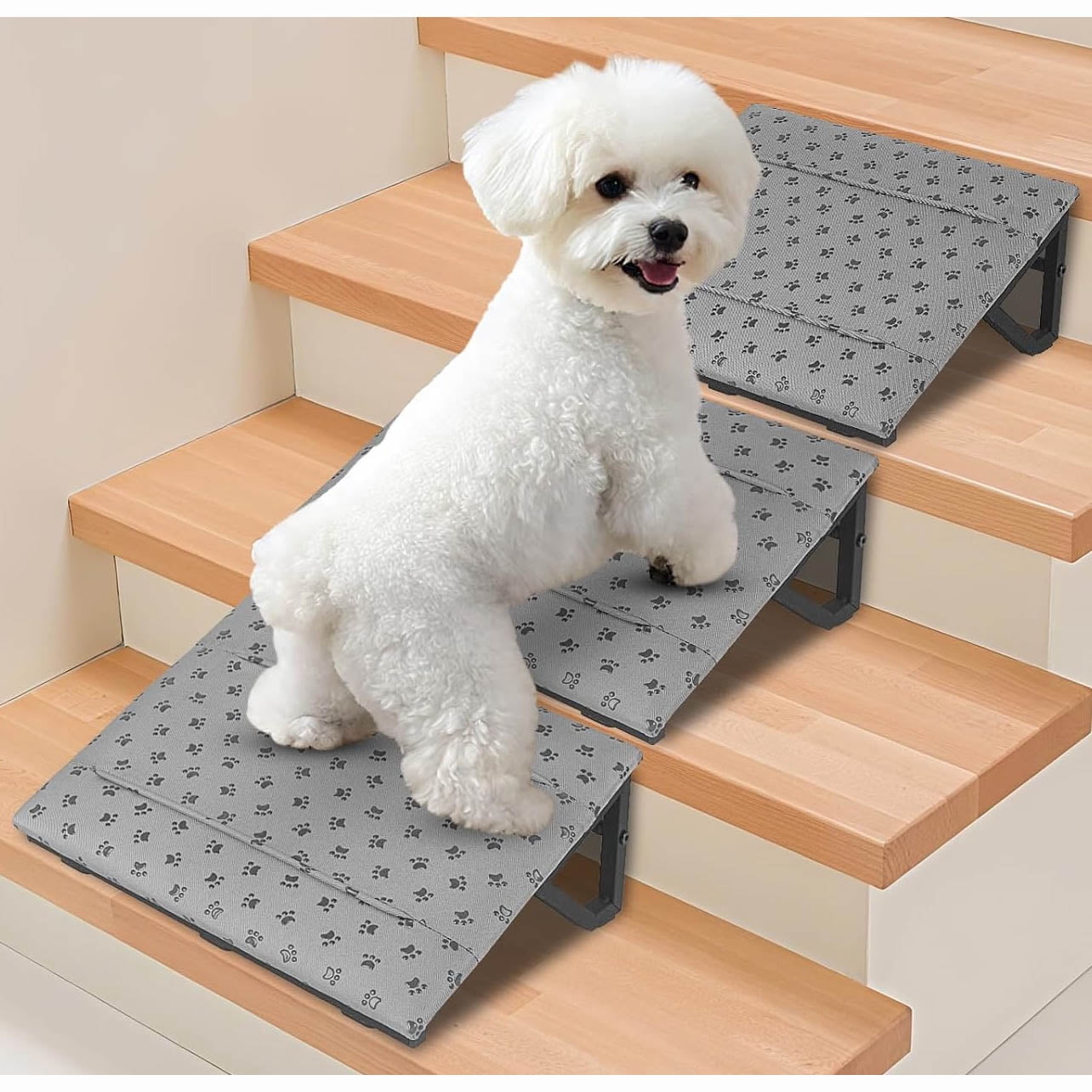 Dog Ramp with Anti-Slip Bump for Stairs, Pet Ramps for Small Dogs and ...