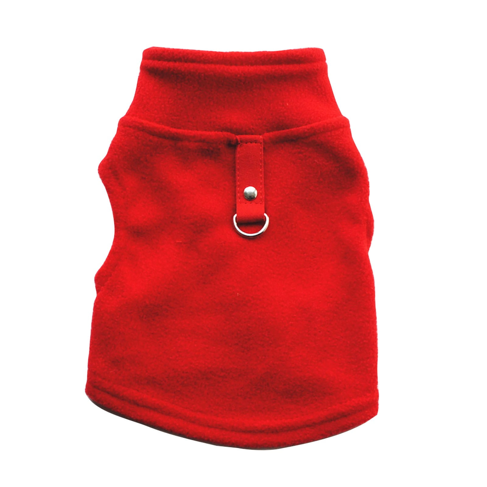 Dog Red Fleece Leash Clip For Autumn Winter - Warm Polar Fleece ...