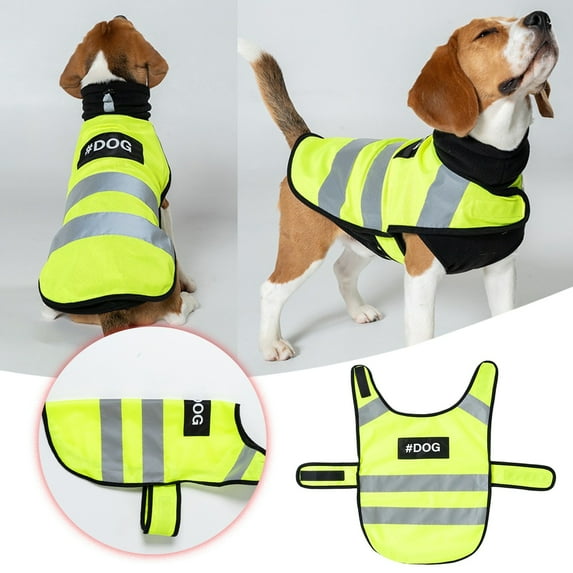 Dog Reflective Vest Adjustable Dog Safety Service Vest Pet High ...