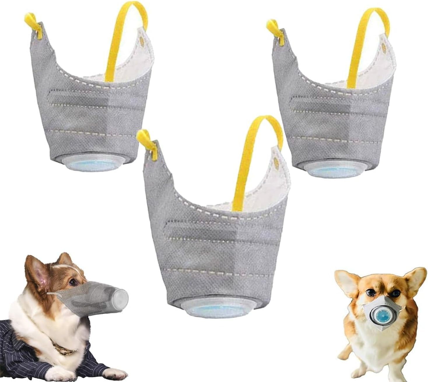 Dog Respirator Mask,Dog N95 Mask,Dog Filter Muzzle,Adjustable Dog ...