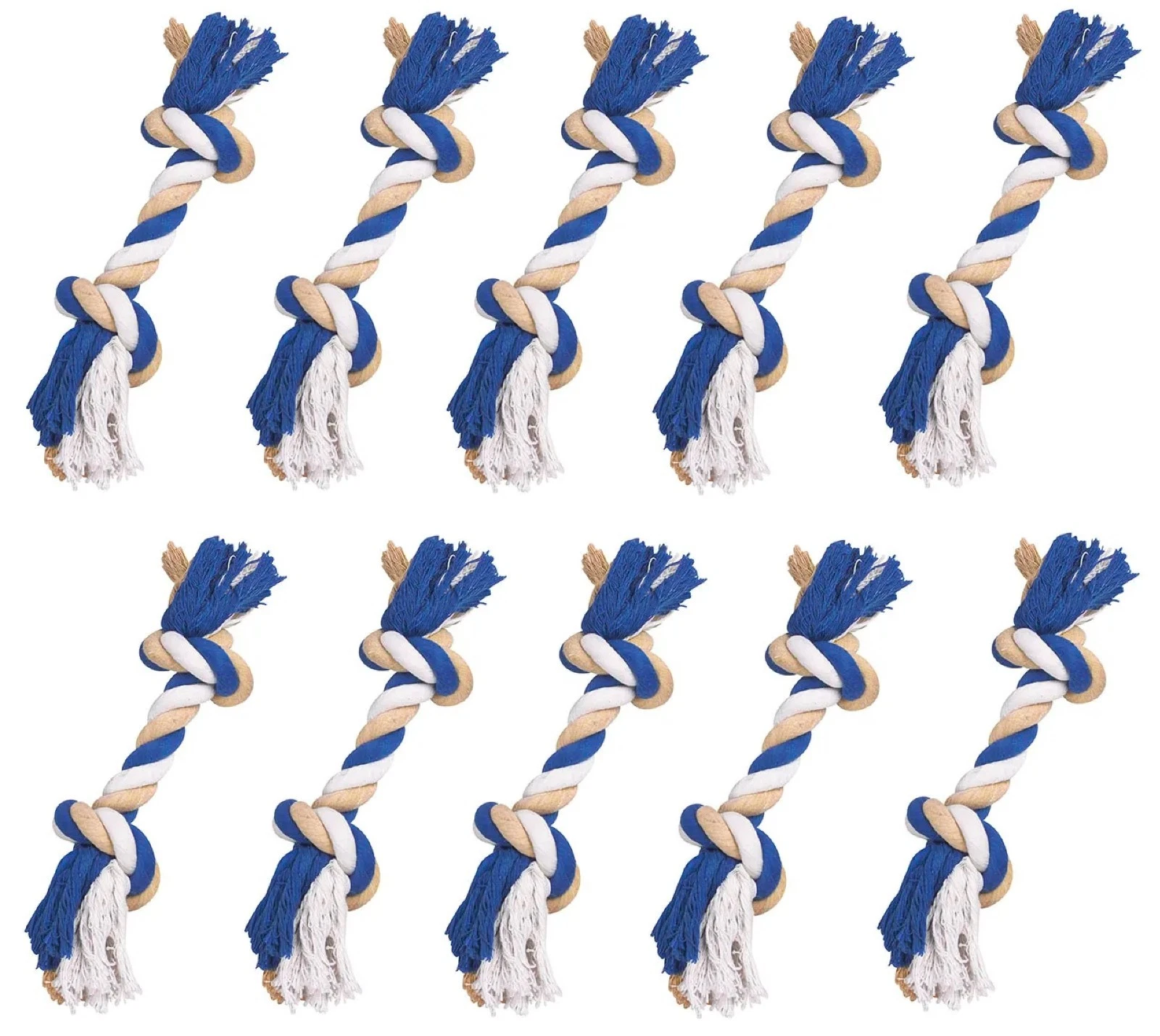 Dog Rope Bone Bulk Packs Small to Medium Breeds 8 Inch Fun Tug Play ...