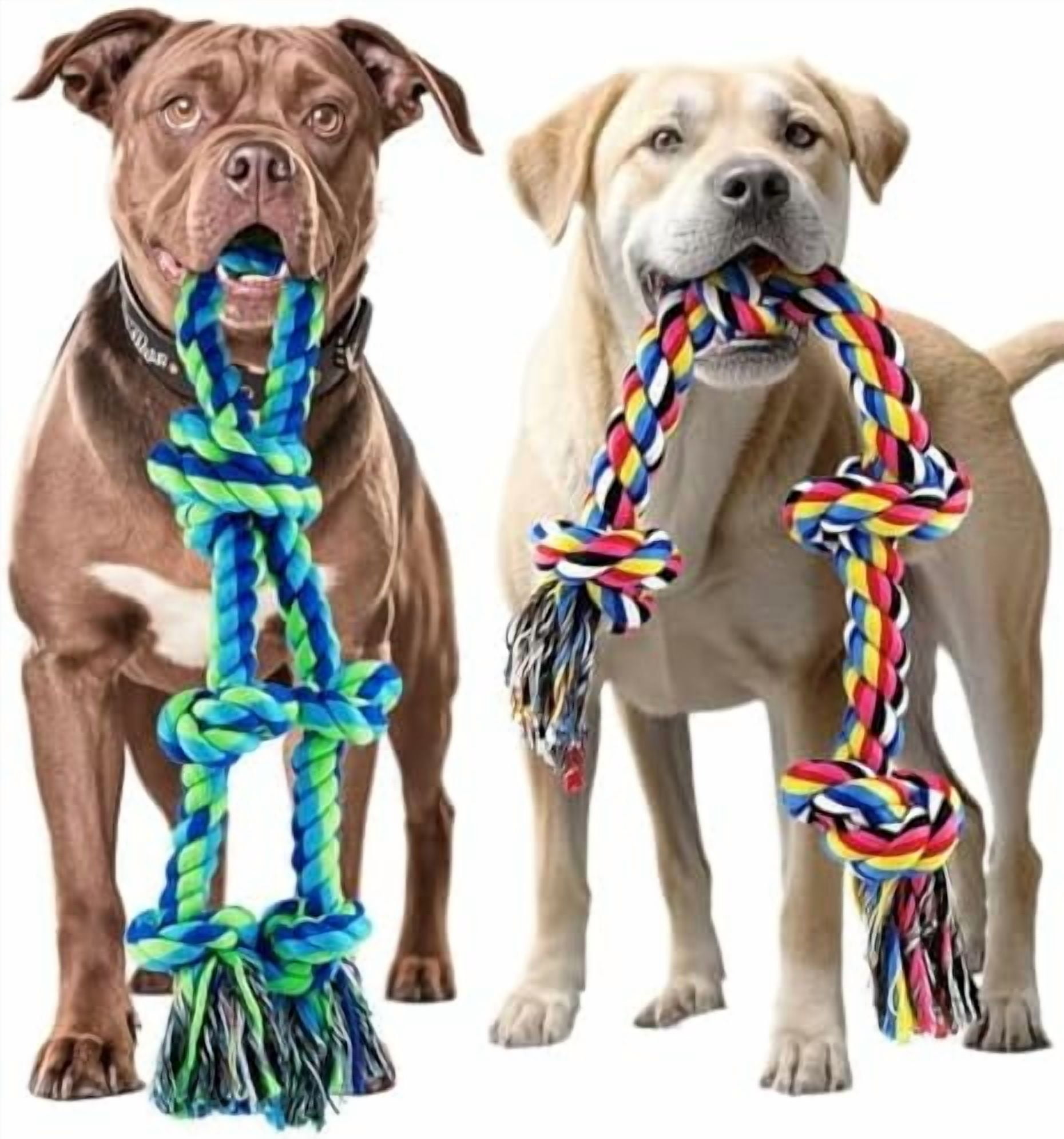 Dog Rope Toy for Large Dogs, 2 Pack Heavy Duty Dog Chew Toys for ...