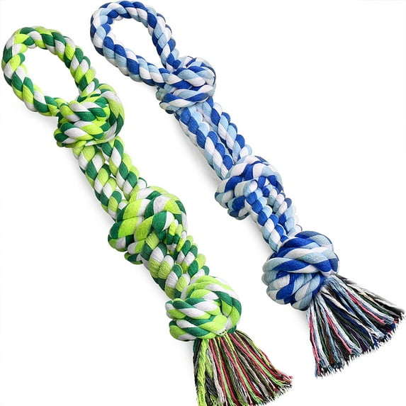 Dog Rope Toys 2 Nearly Indestructible Dog Toys for Medium to Large ...