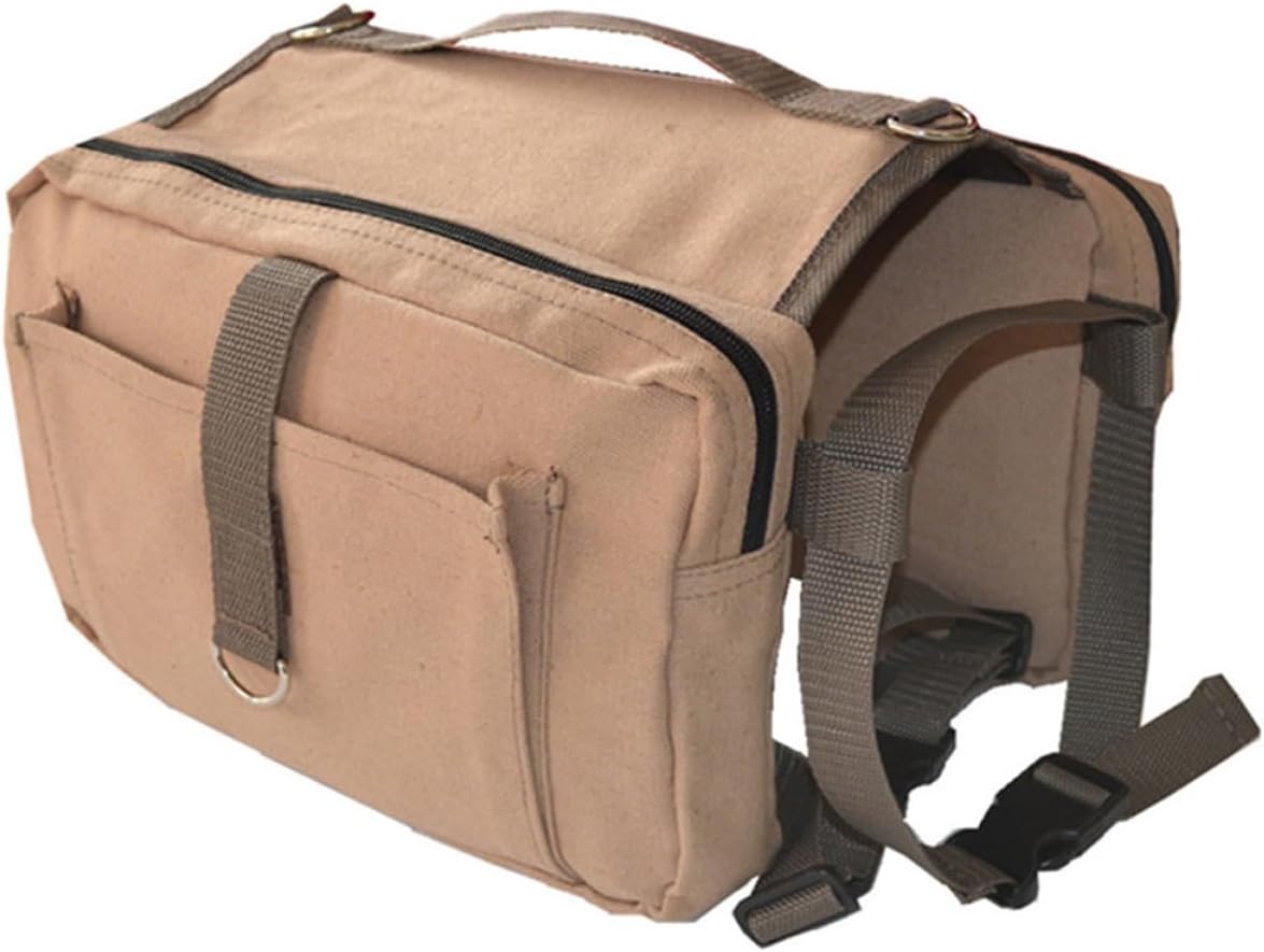 Dog Rucksack Hiking Saddlebag Pet Backpack for Outdoor Activities Safe ...