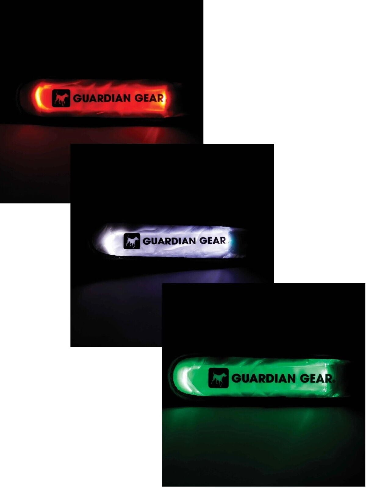 Dog Safety Night Collars Brightly Luminated LED Light Visible Adjust ...