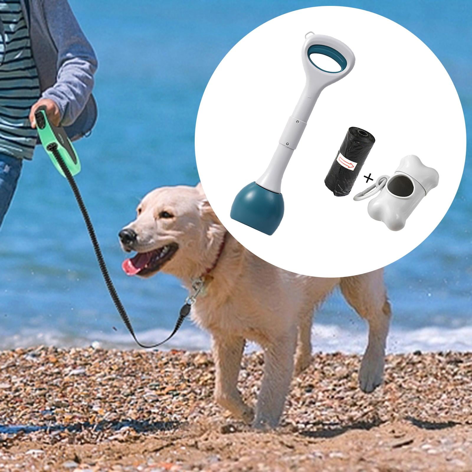 Dog Scooper, Portable Pet Waste Grabber, Lightweight Durable Pet Stool Scooper, Gripper Picker ...