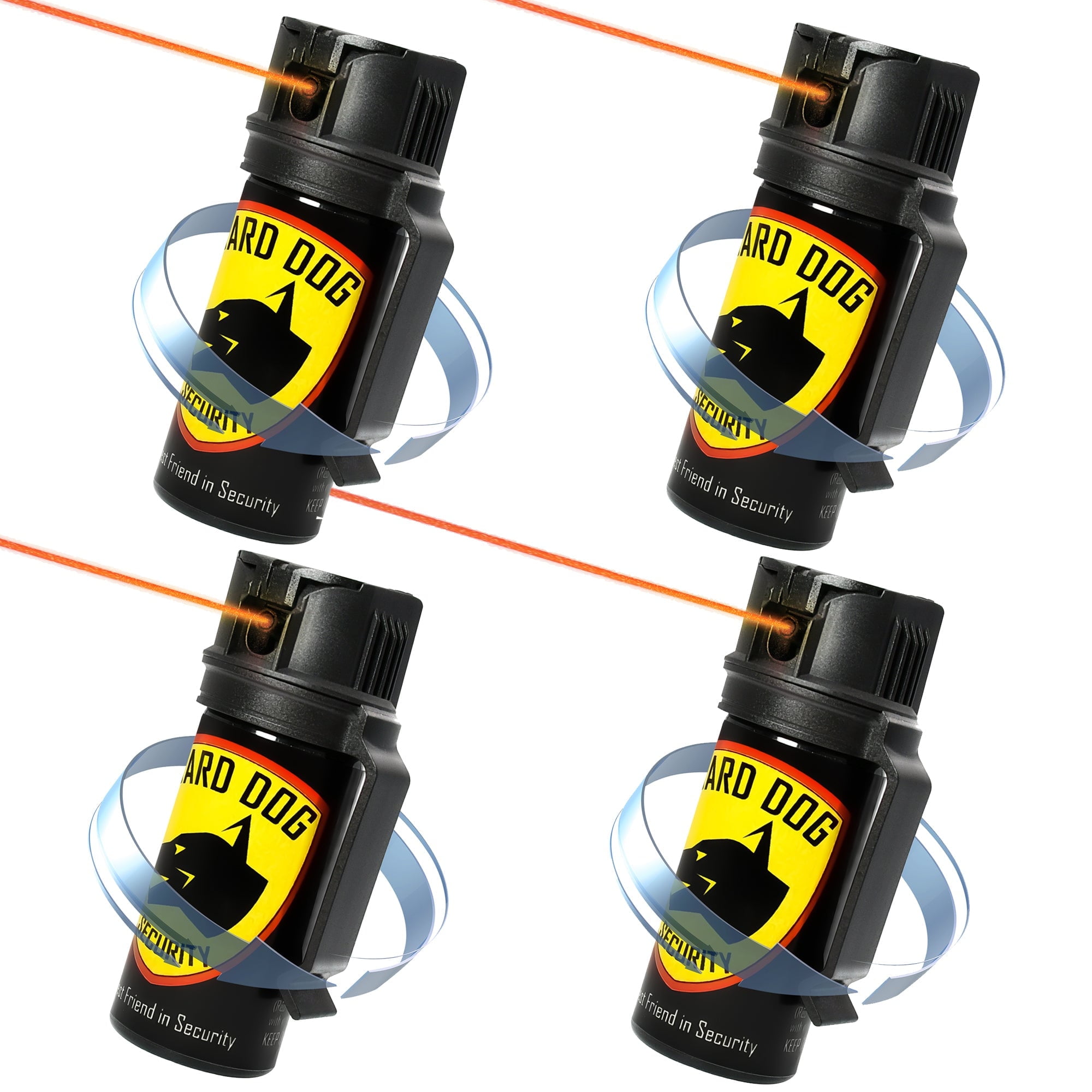 Dog Security Pepper Spray - 360 Degree Stream Pattern with Belt Clip ...