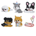 Dog Series Micro Mini Building Block Set, Pets Animal Model Set, Home ...