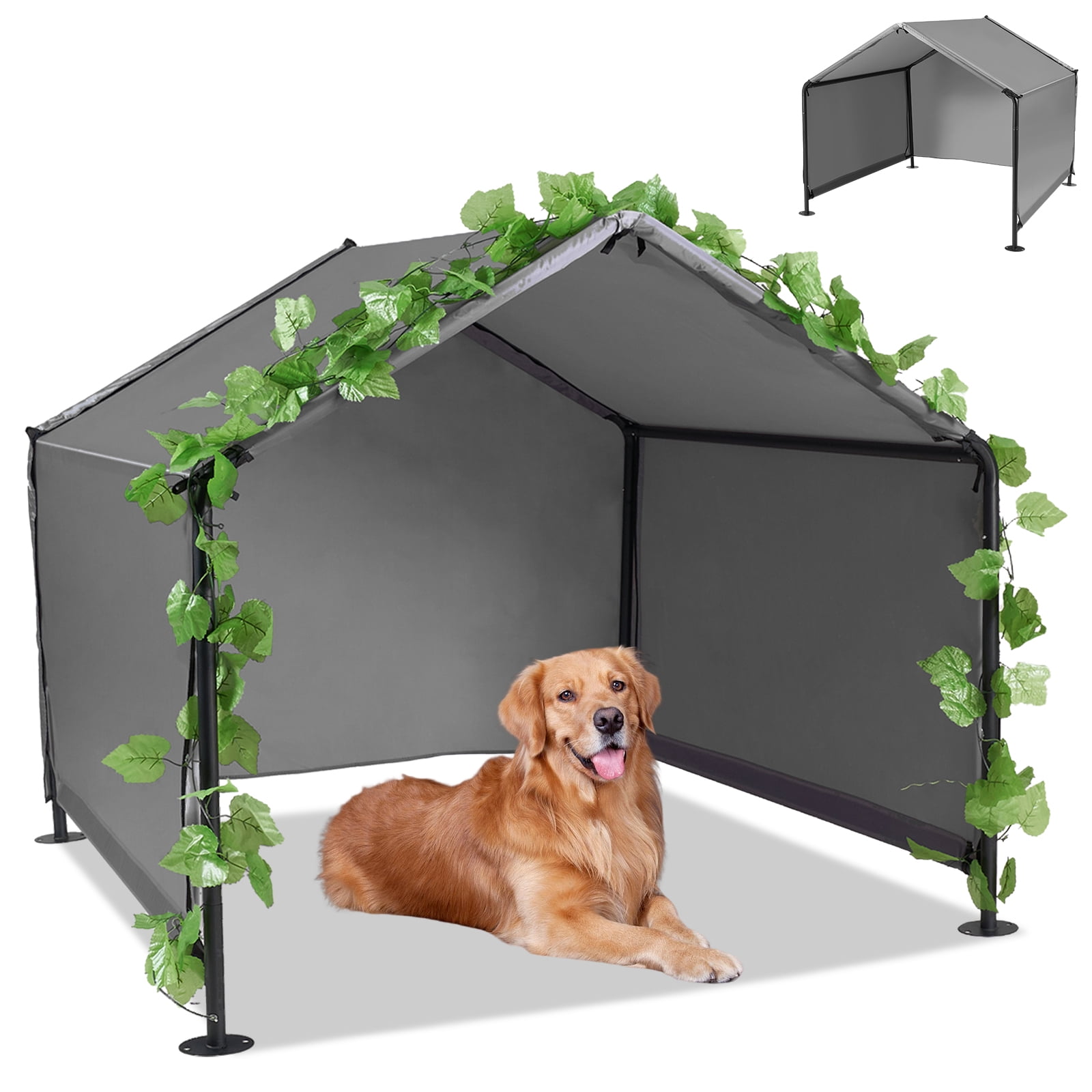Free Shipping! Dog Shade Shelter Outdoor for Medium/Large Dogs, 4.1'x4 ...