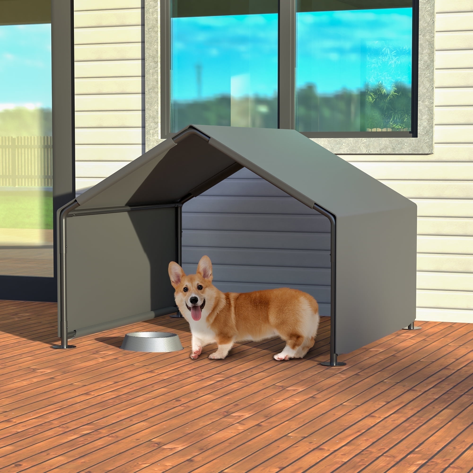 Dog Shade Shelter Portable Pet Tent Water Resistant Dog House Shade ...