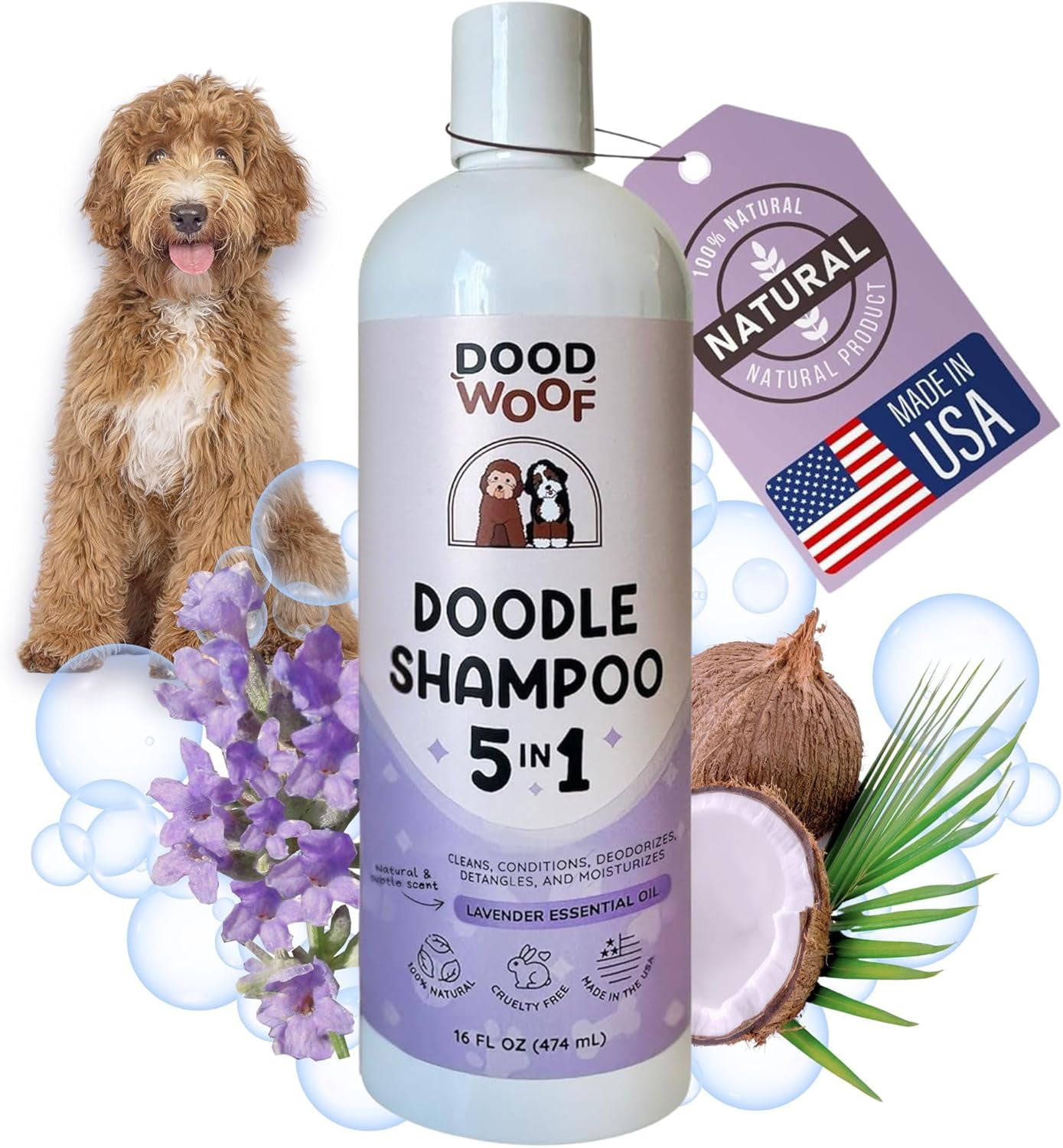 Dog Shampoo and Conditioner for Doodle | All Natural Dog Shampoo for ...