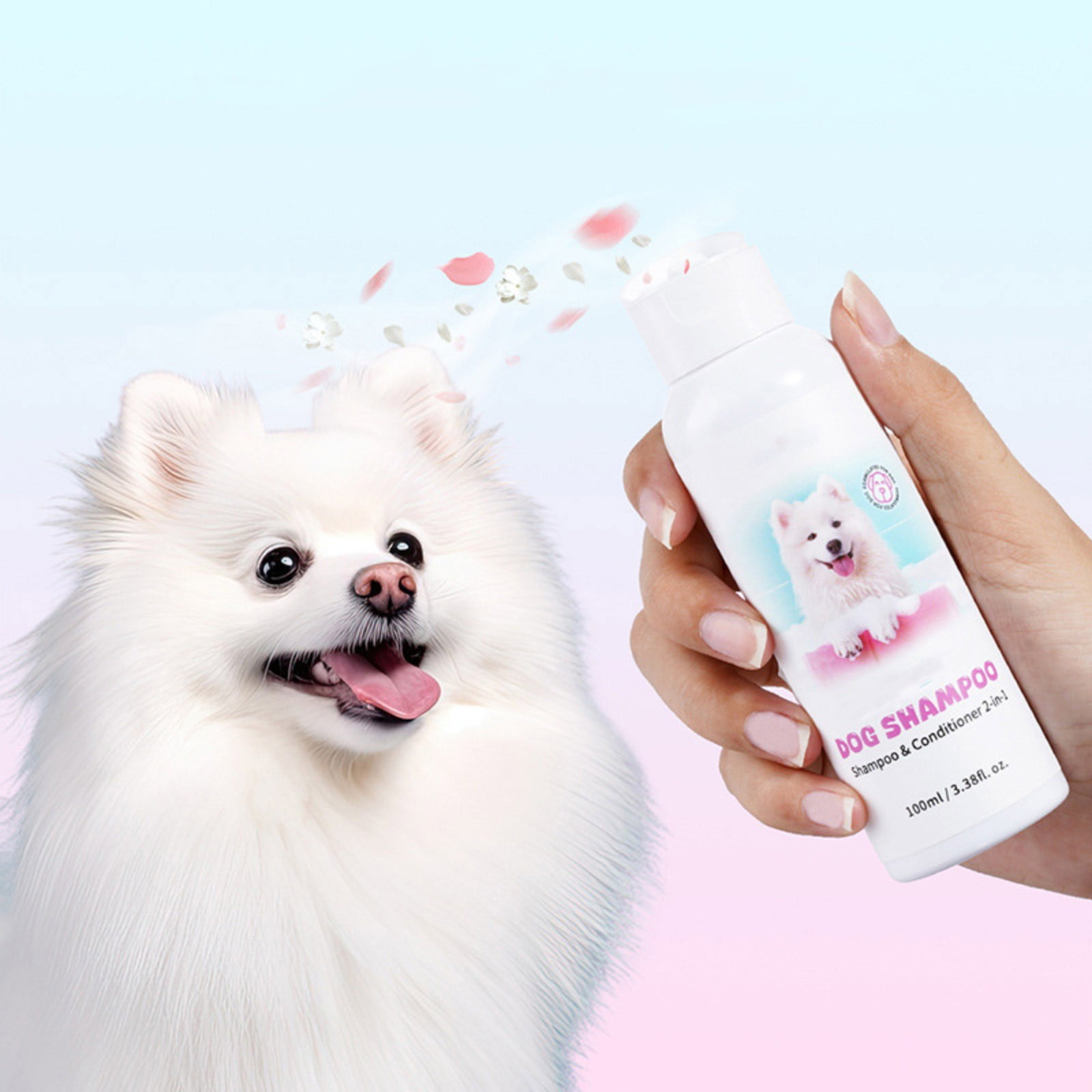 2-in-1 Dog Shampoo and Conditioner, Moisturizing Dog Detangler, Puppy ...