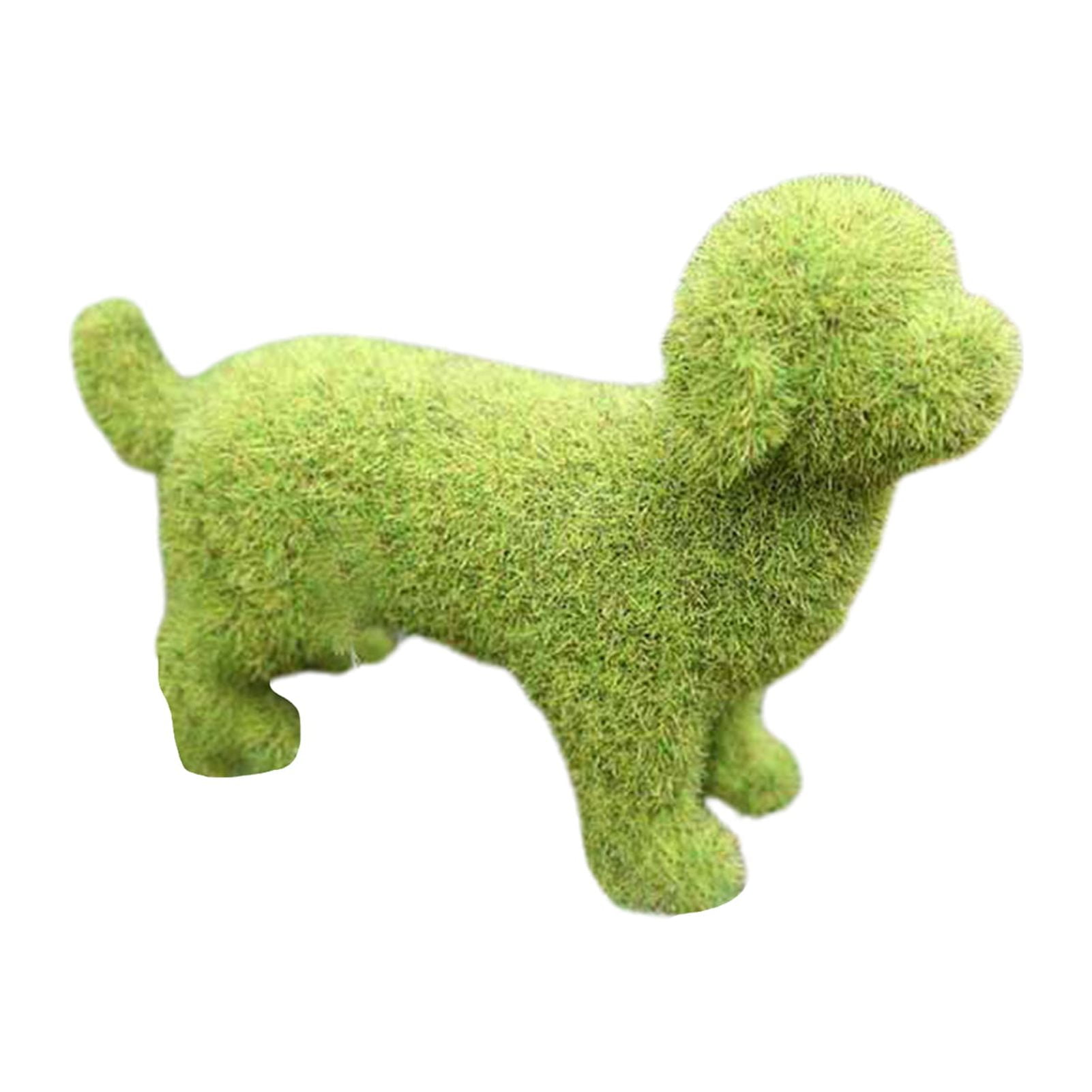 Dog Shape DIY Artificial Grass Animal Resin Eye-catching Garden Turf ...
