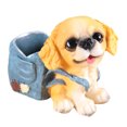 Dog Shape Pen Cup Decorative Resin Pen Cup Pen Organizers Makeup Brush ...