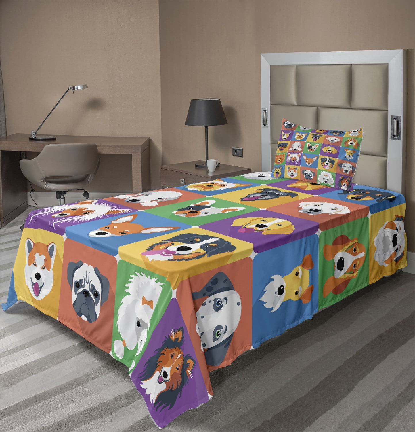 Dog Sheet Set, Dog Breeds Profiles Pets Shepherd Terrier Labrador ...