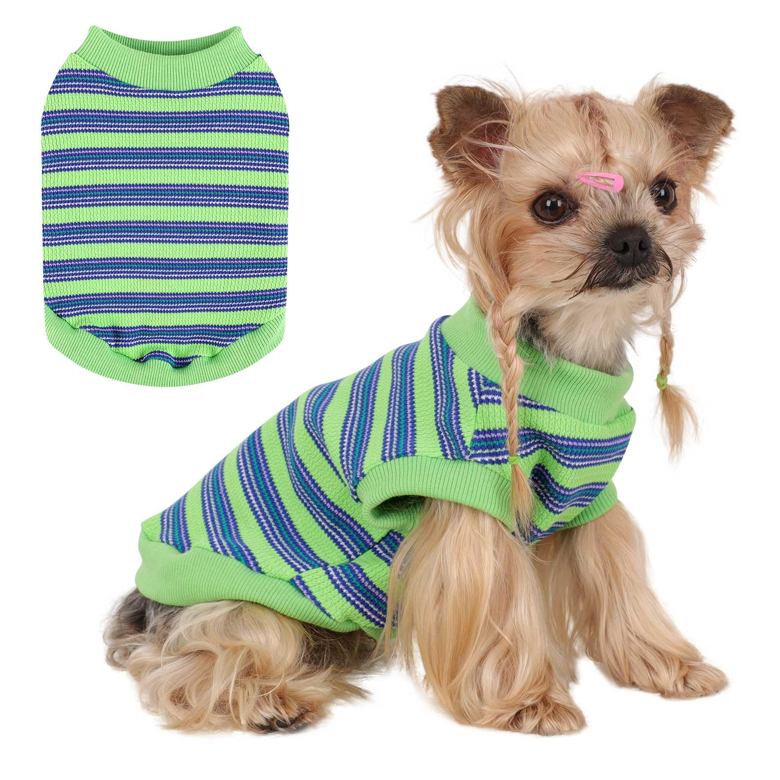 Dog Shirt, Pet Clothes for Chihuahua, Yorkie Teacup Costumes Striped ...