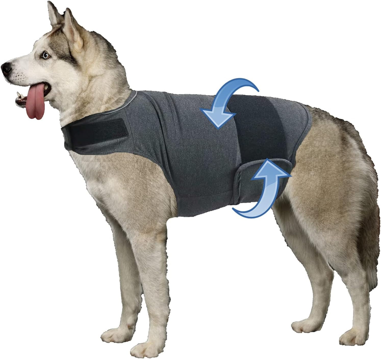 HCHYEY Dog Anxiety Relief Coat - Weighted Calming Vest for Thunder ...