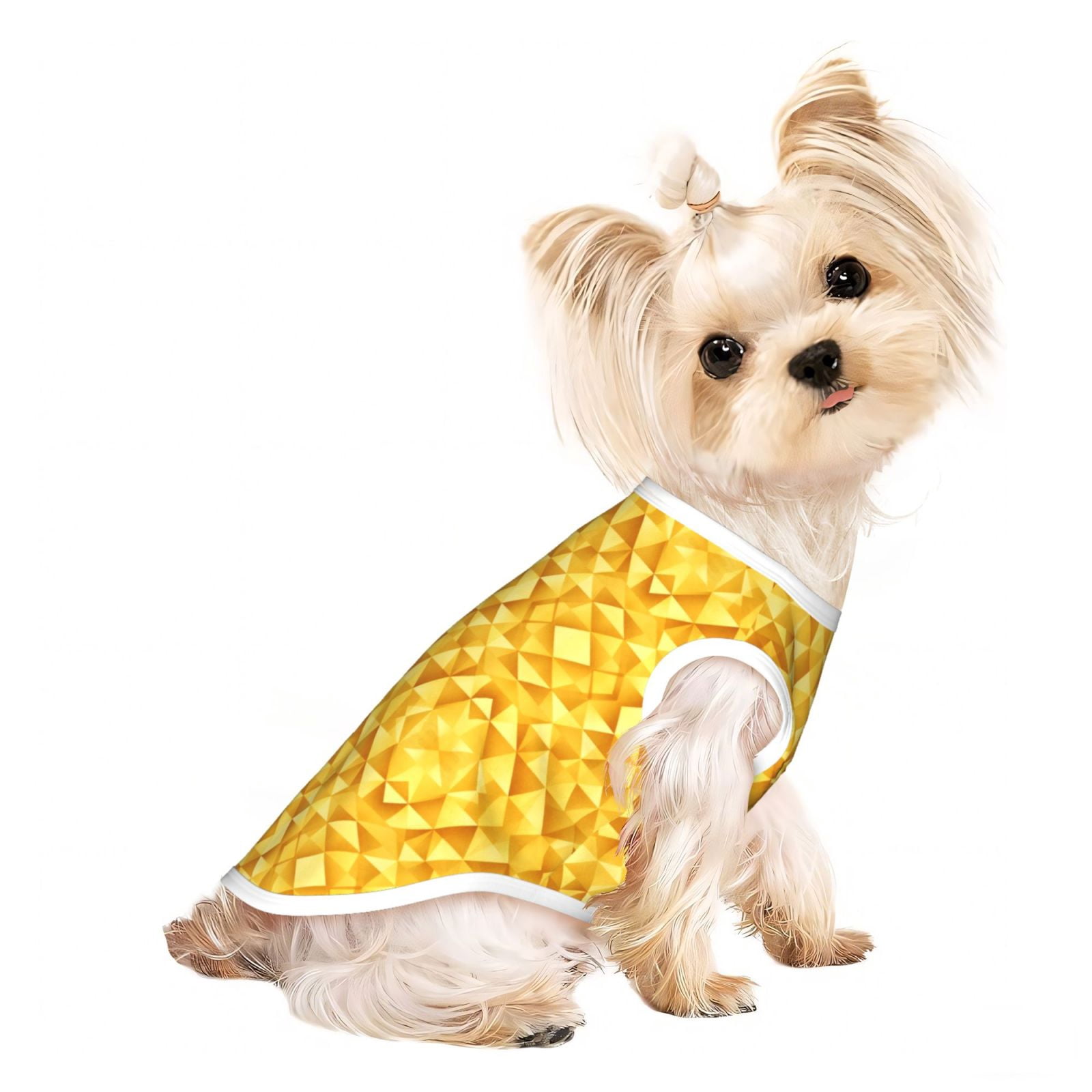 Dog Shirt for Small Dogs & Cats, Gold Texture Glitter Puppy Clothes ...