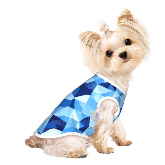 Dog Shirt for Small Dogs & Cats, Navy Blue Camouflage Puppy Clothes ...