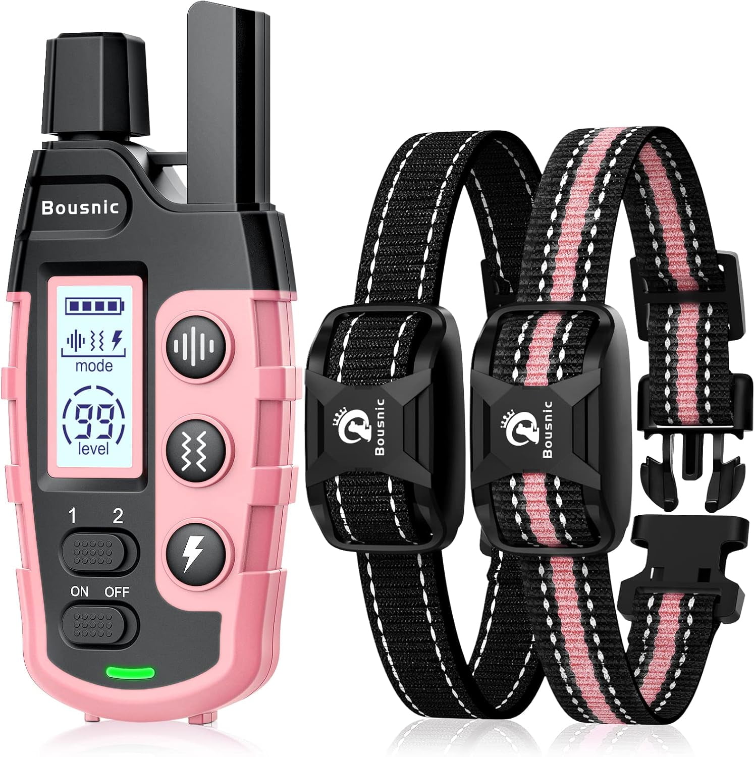 Dog Shock Collar 2 Dogs (5-120Lbs) - 3300 ft Waterproof Training Collar ...
