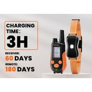 Petrainer Waterproof Vibrating Dog Shock Collar with Adjustable Electric Charging, for Training ...