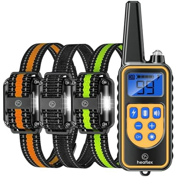 Dog Shock Collar with Remote, Dog Training Electric Collar, Waterproof ...