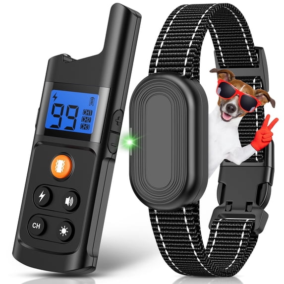 Dog Shock Collar-Training Collar with Remote IP68 Waterproof for Small ...