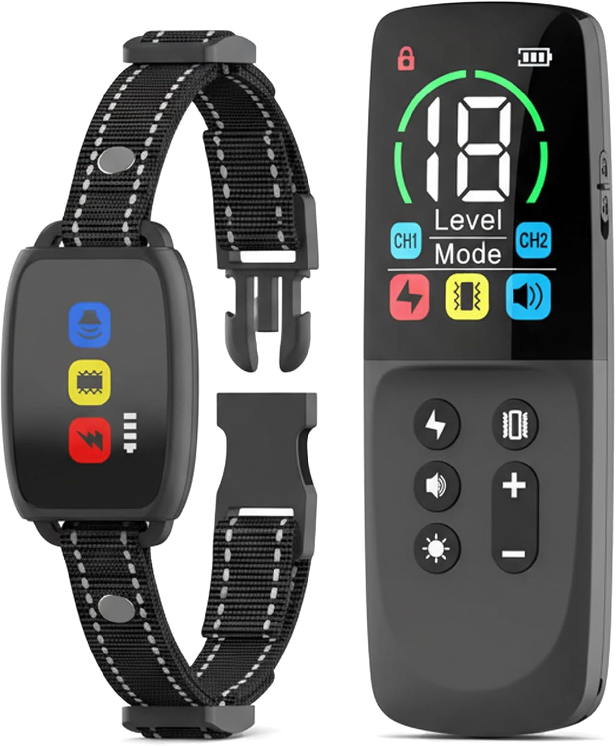 Dog Shock Collar with Remote Control, 3300FT Long Range Rechargeable ...