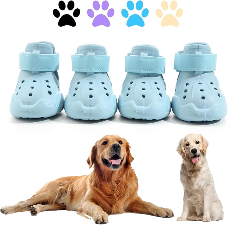 Dog Shoes, Dog Sandals for Hot Pavement, Non-Slip Waterproof Dog ...
